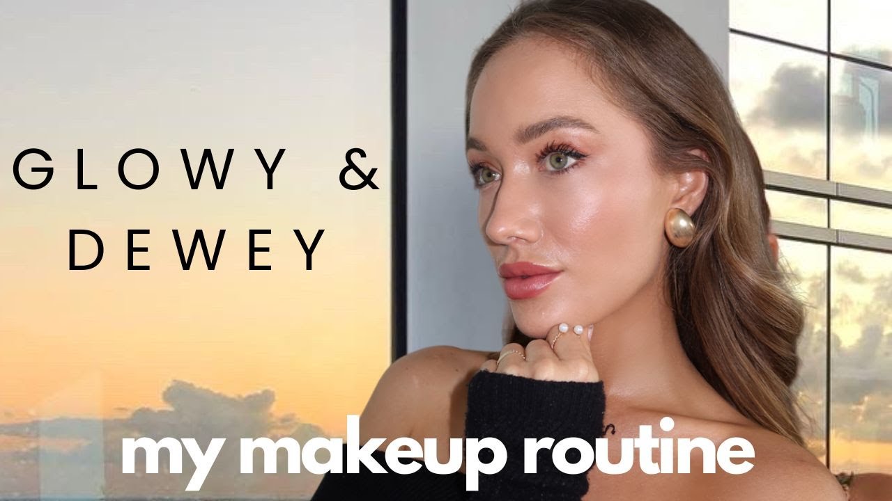 10 minute, everyday makeup - glass skin tutorial | GRWM + fall Revolve haul - YouTube