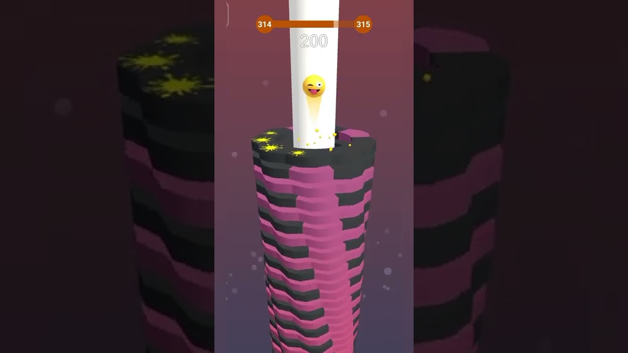 Stack Ball Level 314 ! Stack Ball 3D gameplay #shorts - YouTube