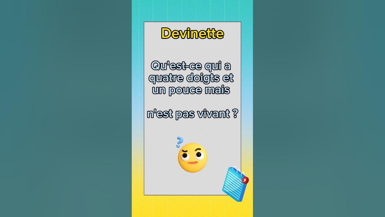 ÉNIGME EN FRANÇAIS | DEVINETTE | #education #french #quiz #français # ...