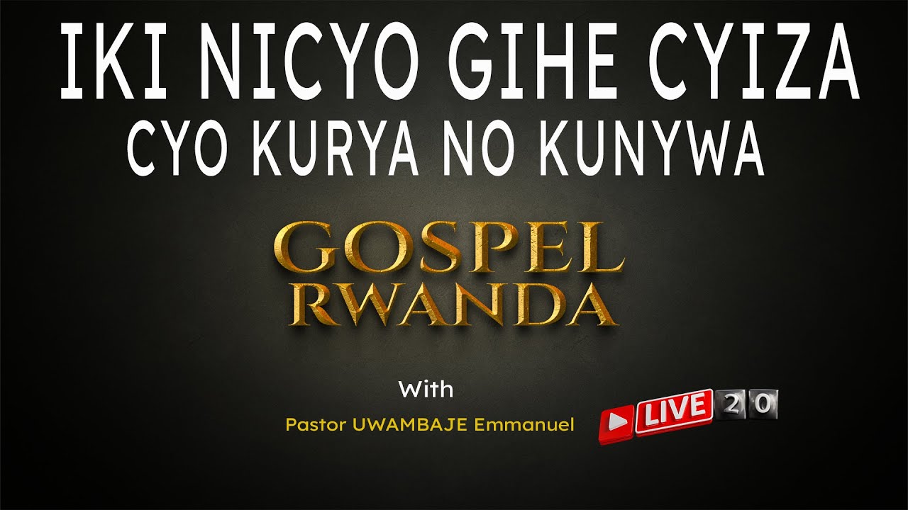 Iki nicyo gihe cyiza cyo kurya no kunywa ⌚Pastor UWAMBAJE Emmanuel🍏 21 ...