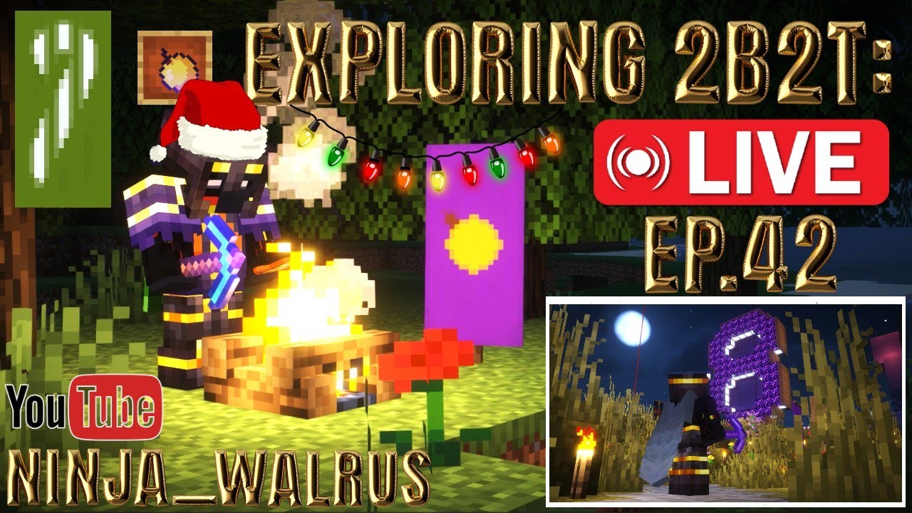 Exploring 2b2t LIVE ep. 42 | Building my house at 8 year base - YouTube