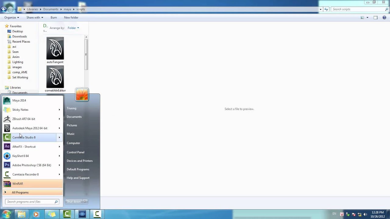 Maya: Cài đặt comet script - YouTube