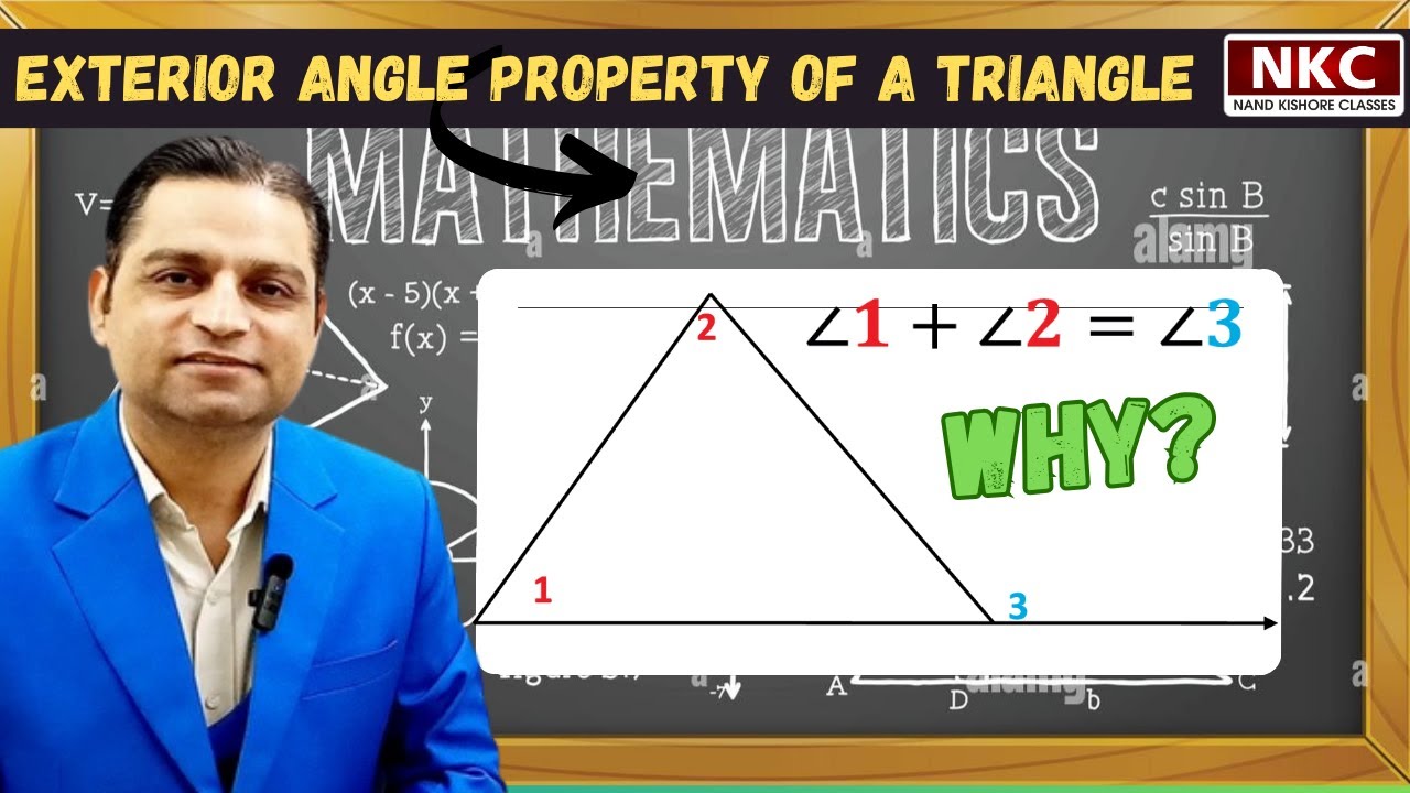 EXTERIOR ANGLE PROPERTY OF A TRIANGLE | Basic Math's | NKC | by NK Sir ...