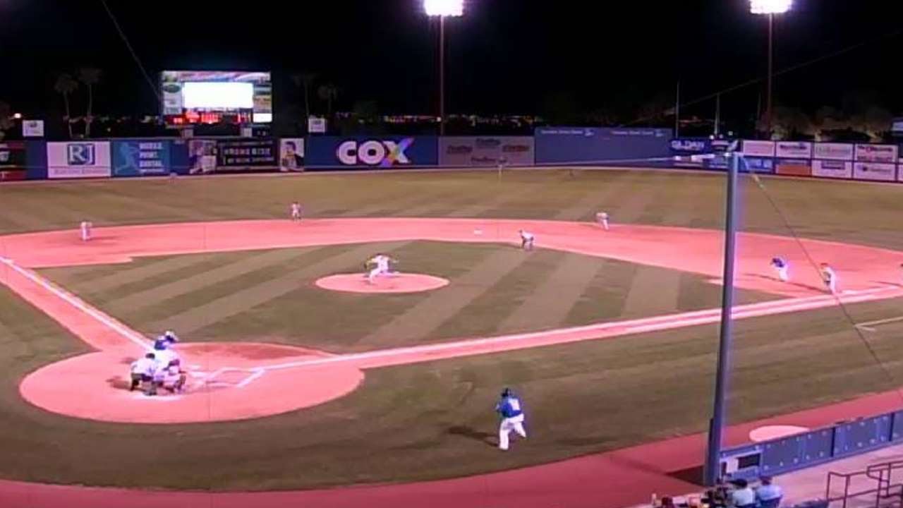 Jayce Boyd doubles in a run for the 51s - YouTube