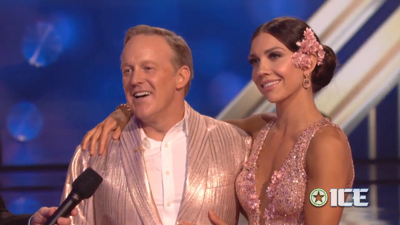 DWTS 28 - Sean Spicer & Jenna Johnson Boy Band Judge's Scores | LIVE 11 ...