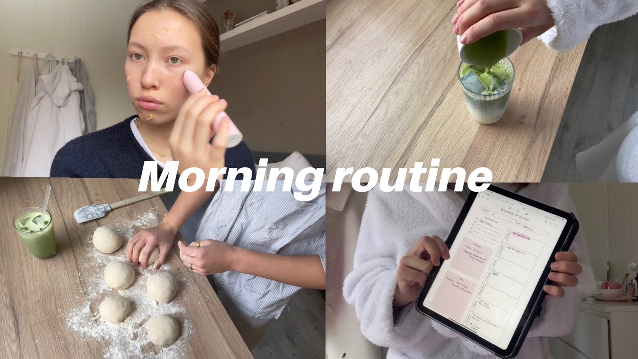 my realistic morning routine | productive - YouTube