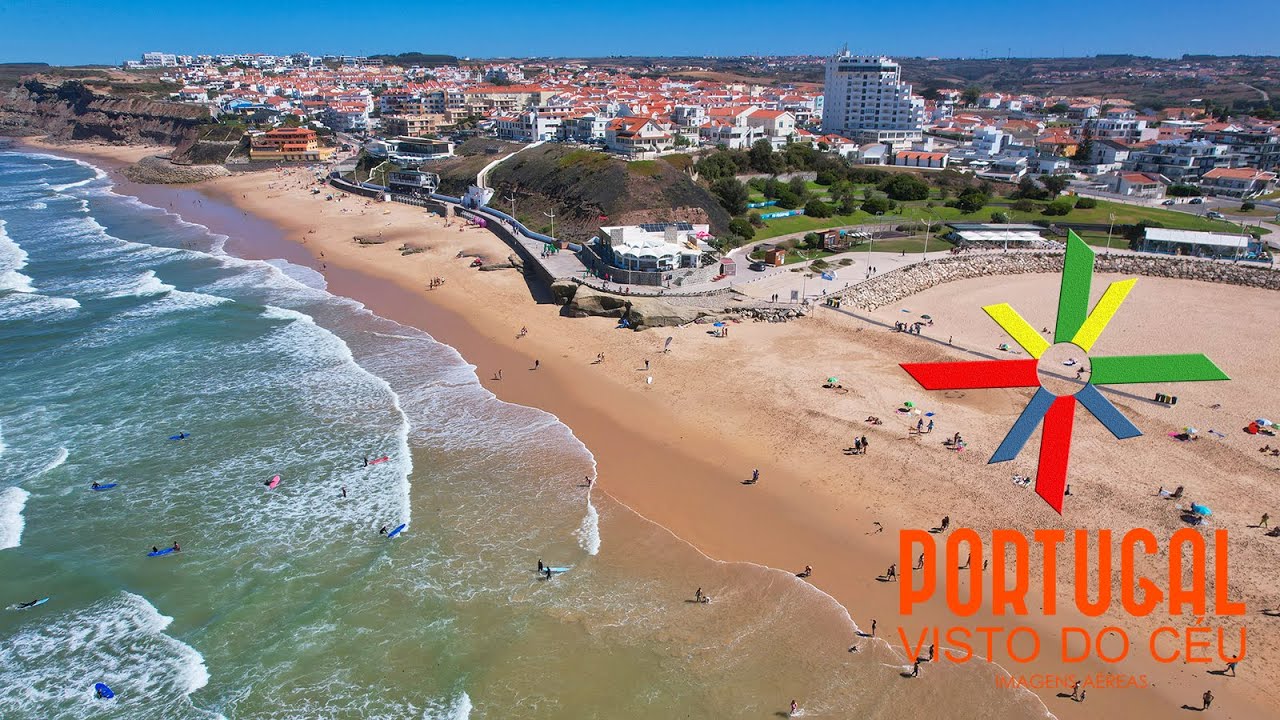 One of the most beautiful on the Silver Coast ⛱️ Praia da Areia Branca🏄 ...
