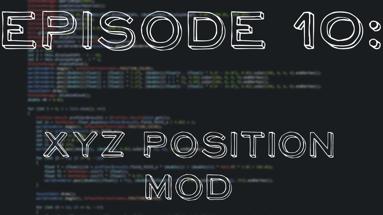 Title: How to code a Minecraft PVP Client: Episode 10 - XYZ Position ...