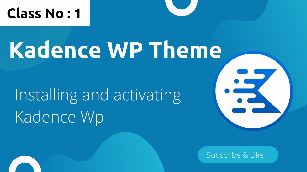 Kadence WP Theme Tutorials | Introduction - YouTube