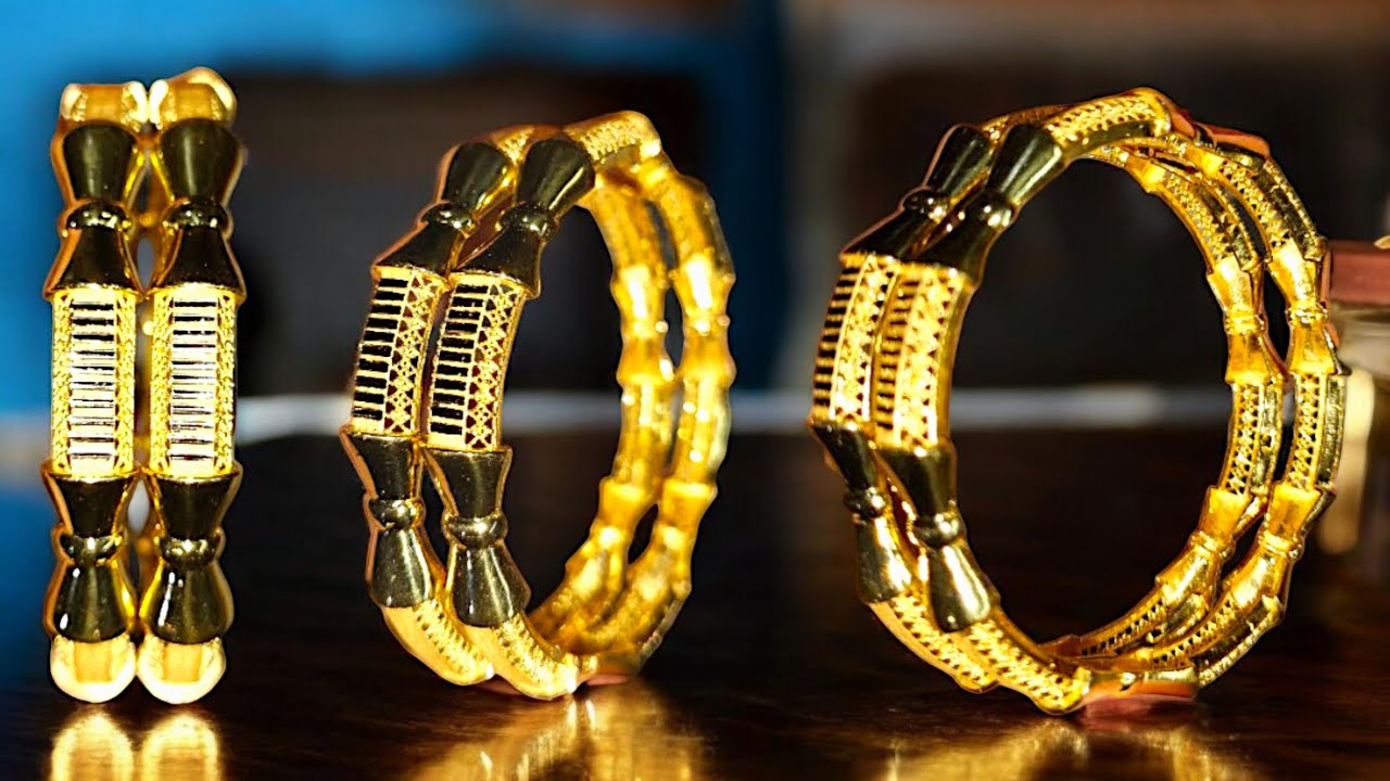 3 tola gold kangan design | jewelry collection | gold bangles designs ...