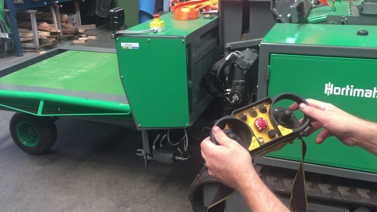 Hortimat Super Bio chopper crop shredder remote controlled operation ...