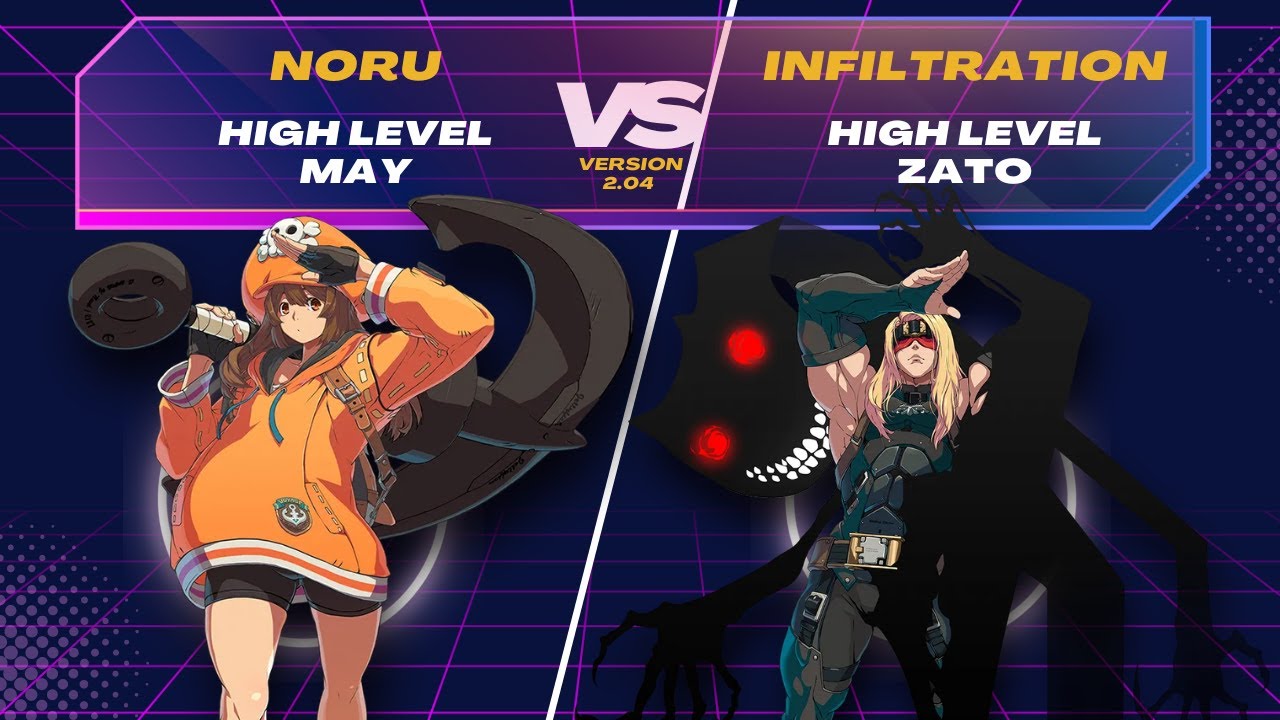 GGST Noru (May) vs Infiltration (Zato). Guilty Gear Strive Top Tier ...