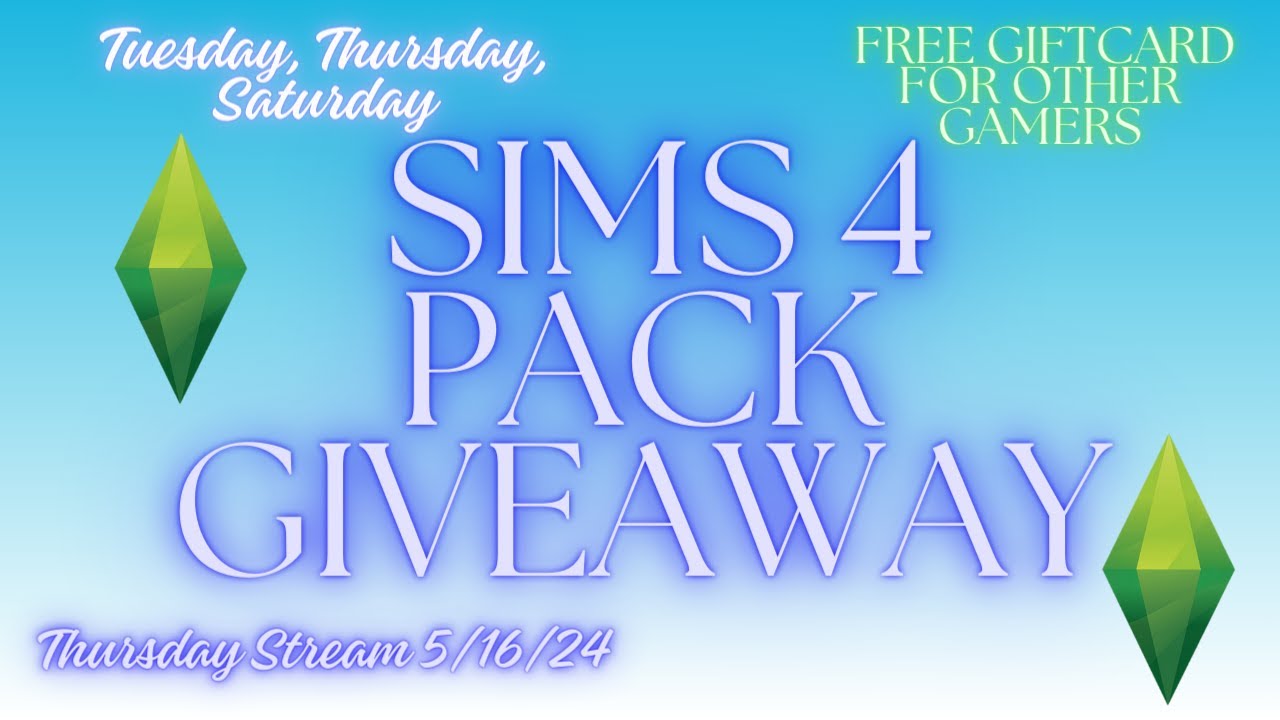 Sims 4 Free Pack Or Microsoft Gift Card May Giveaway! - YouTube