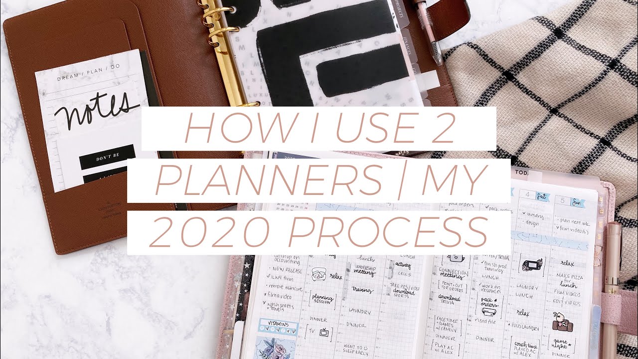 How I Use 2 Planners | 2020 Planning Process feat. LV GM Agenda ...