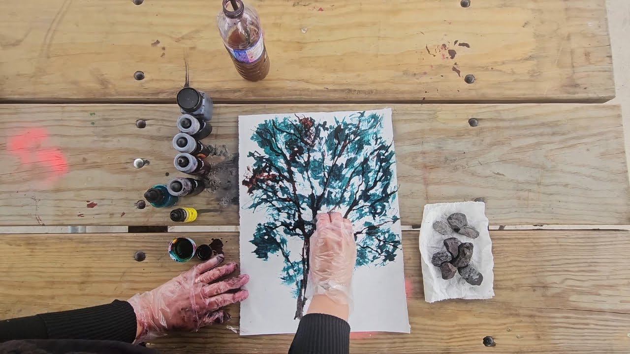 Rock And Ink Art Beautiful Creation In 10 Minutes DAY 10 , Javor Na ...