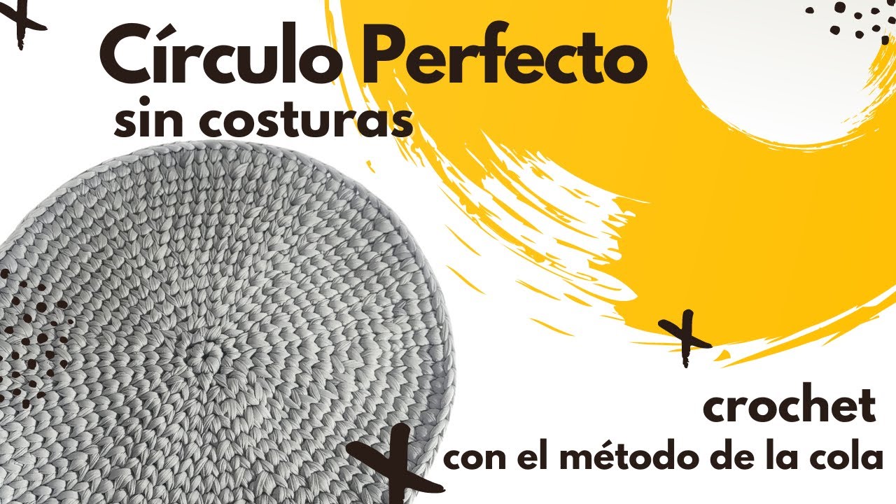 🤯¡MEGA TRUCO! Círculo Perfecto |Sin costuras| Sin marcapuntos *Método de la cola* TRAPILLO A ...