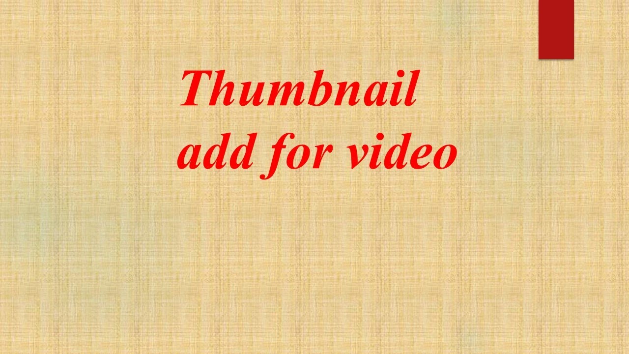 How to set thumbnail on YouTube video on computer? - YouTube
