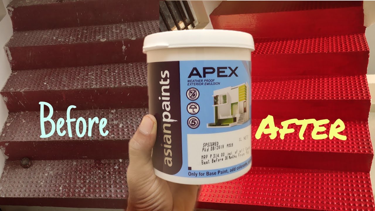 stairs checker color | asian paints signal red | signal red color ...
