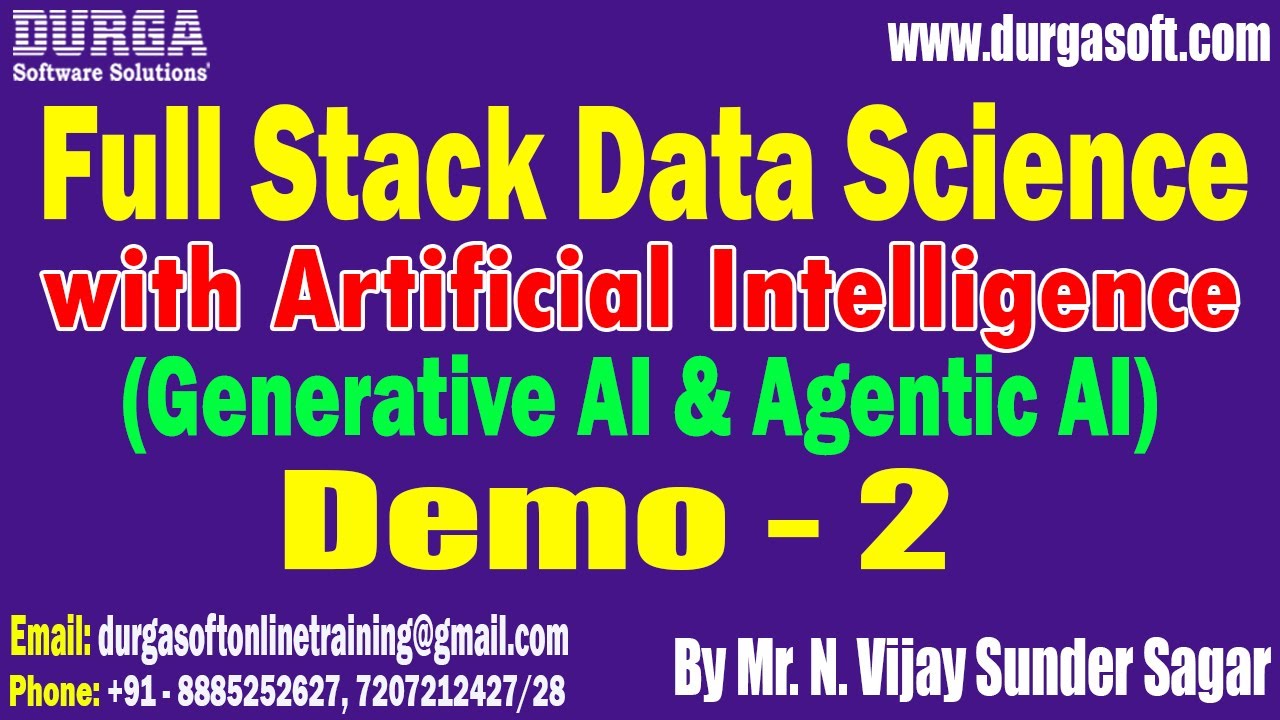 FULL STACK DATA SCIENCE with Artificial Intelligence tutorials || by Mr ...