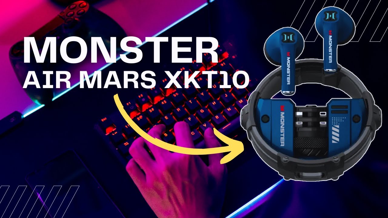 Monster AirMars XKT10 Bluetooth Wireless Gaming 2024 Unboxing ...
