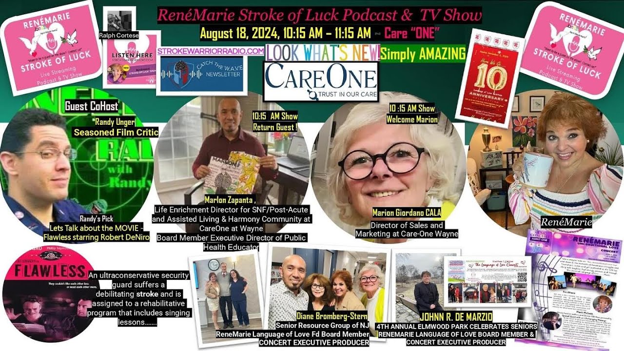 Care “ONE” - August 18, 2024, 10:15 AM ~ RenéMarie Stroke of Luck ...
