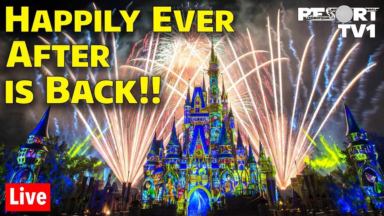🔴Live: Happily Ever After is Back at Magic Kingdom - Walt Disney World ...