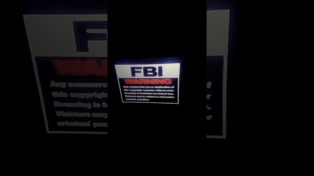 FBI Warning Screen (1982-1990) - YouTube