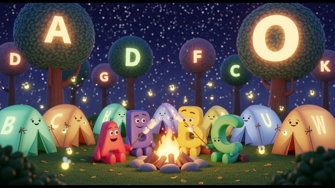 ABC Camping in Alphabet Land 🏕️🔤 | Learn ABC for Kids | Alphabet ...