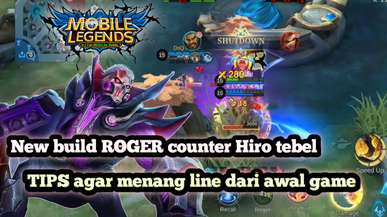 NEW BUILD ROGER COUNTER HIRO TEBEL || GAMEPLAY ROGER SOLO RANKED # ...