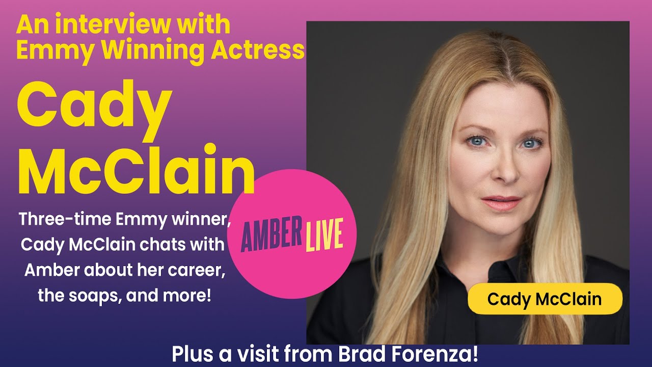 An interview with Three time Emmy Award winning actress, Cady McClain ...