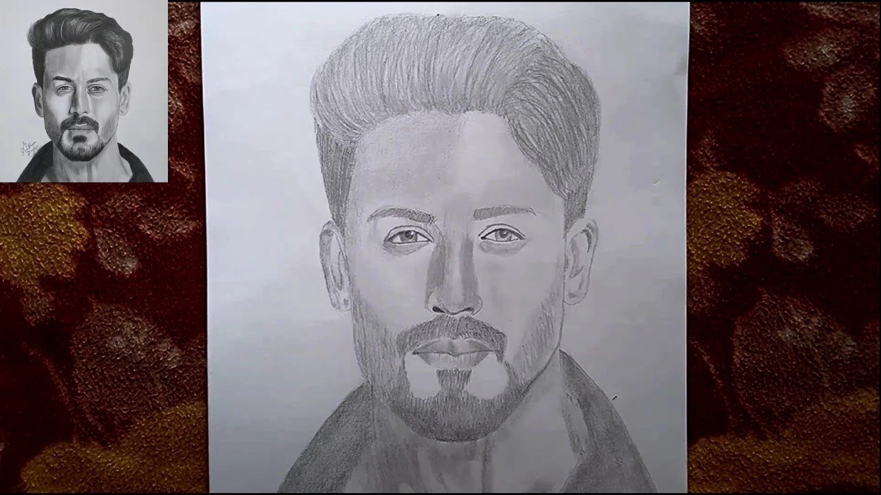 tiger Shroff sketch how to draw tiger Shroff sketch - YouTube