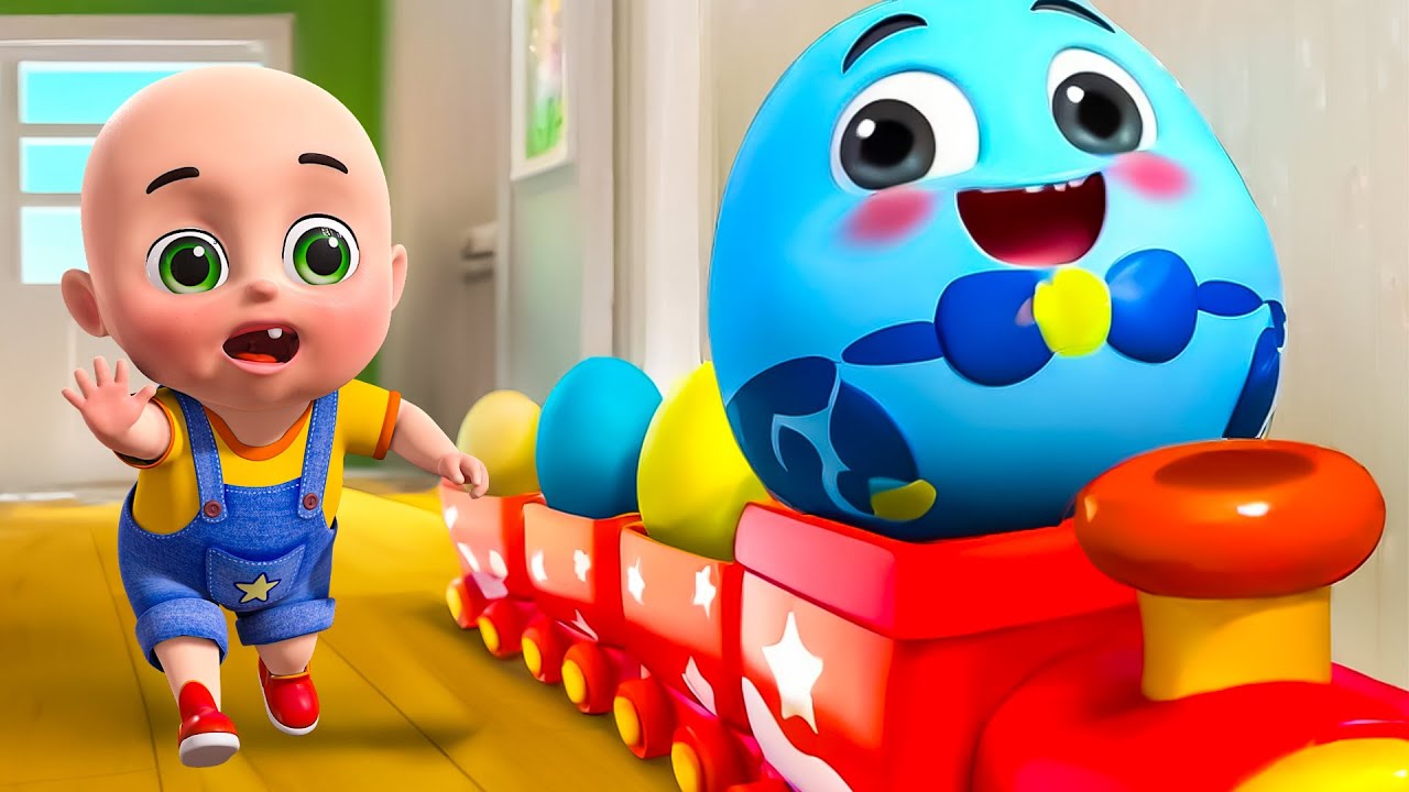 Wheels On The Bus 🟡| Humpty Dumpty Sat On The Train 🔴| Nursery Rhymes ...