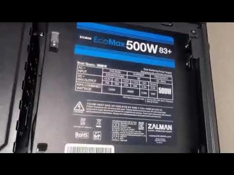 [컴퓨존] 잘만 EcoMax 500W 83+ ATX 500W 구매후기 - YouTube