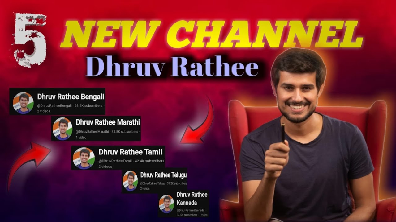 #mission100crore . 5 new channel of dhruv rathi on YouTube. # ...