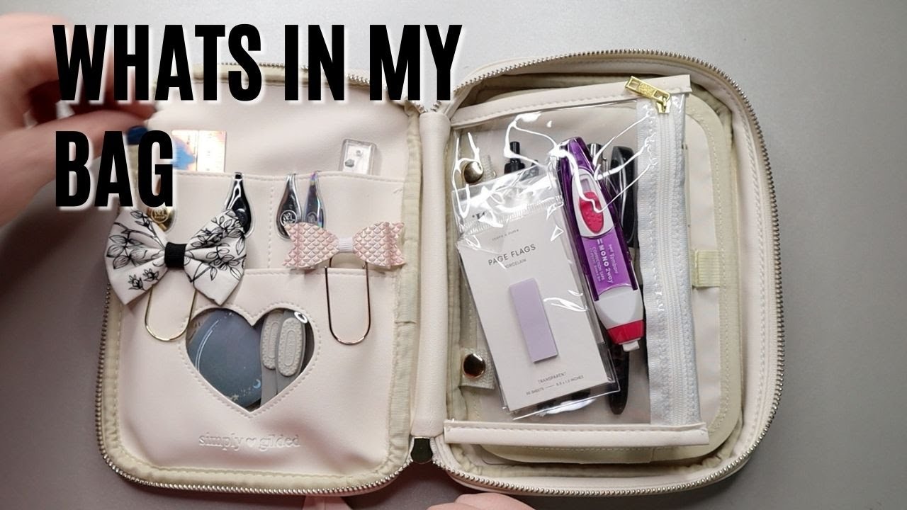 What's in my Planner Bag | The tools I use to plan each week - YouTube