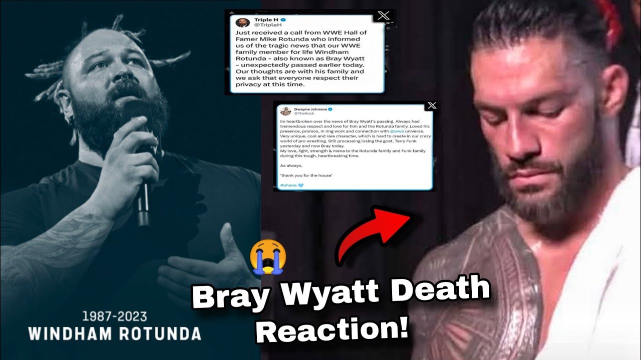 bray wyatt death reaction..bray wyatt funeral..Wwe Superstars Reaction ...
