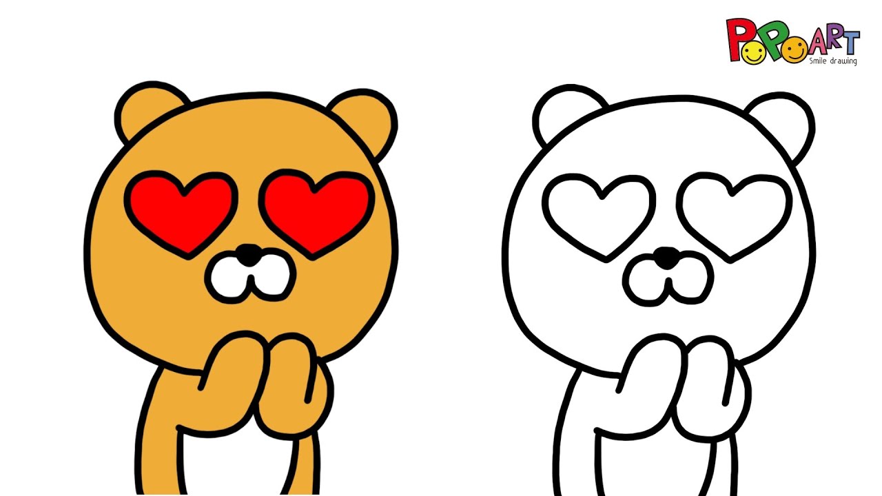 카카오프렌즈 라이언 그리기 How to draw Ryan - YouTube