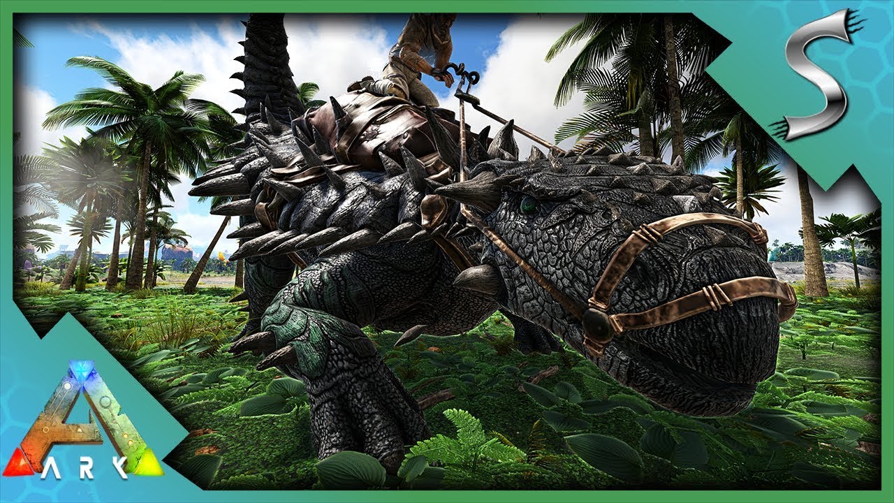 THIS ANKY IS MASSIVE! JURASSIC ANKYLOSAURUS TAMING- Ark: Jurassic Park ...
