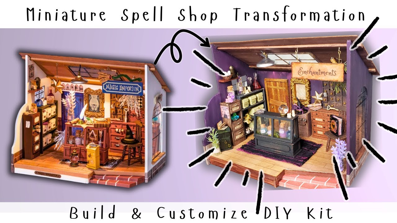Miniature Magic Shop Customized DIY | Rolife Kit Assembly | Kiki's ...