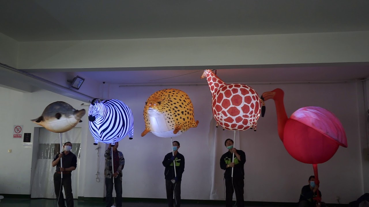 5 Style Inflatable Fat Animal Puppets with Battery For Parade ...
