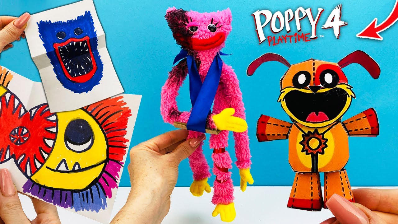 Делаю Кисси Мисси из плюша и бумажных Хагги, Догдея и Ярнаби! 🌈 Poppy ...