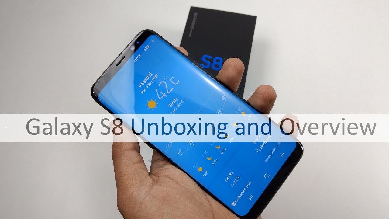 Samsung Galaxy S8 Retail Unit UNBOXING and Overview - YouTube
