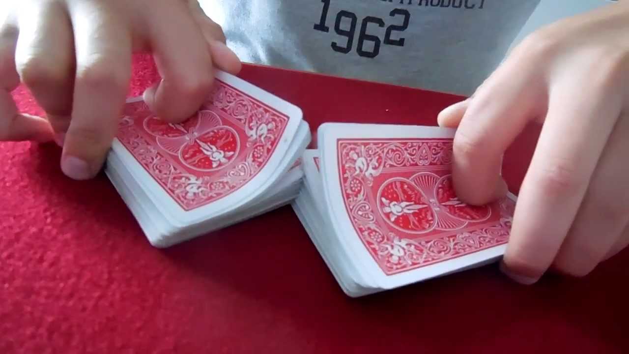 Table riffle shuffle tutorial - YouTube