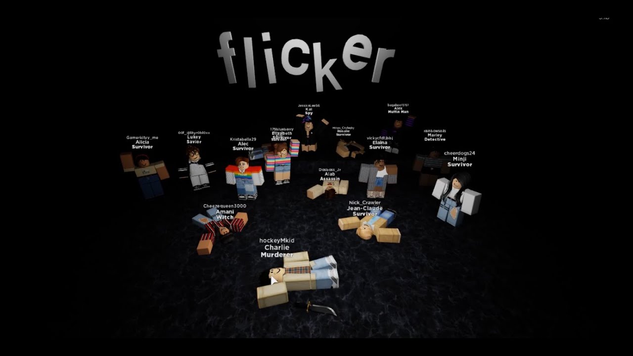 Flicker-murder game- roblox - YouTube