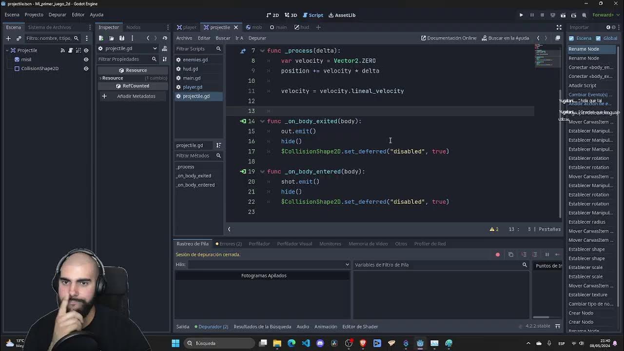 Programando mi primer videojuego 2d y Fallout New Vegas! / GODOT! - YouTube