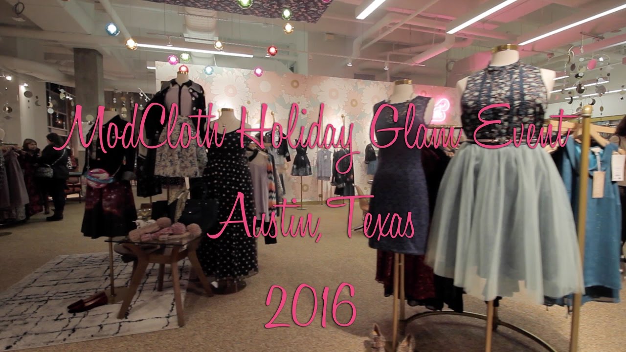 ModCloth Holiday Glam Event 2016 - YouTube