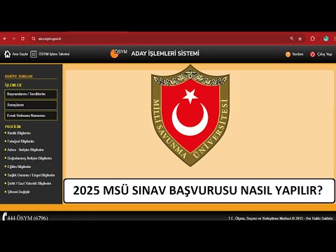 2025 MSÜ BAŞVURUSU NASIL YAPILIR? (GÖRÜNTÜLÜ ANLATIM) SUBAY - ASTSUBAY BAŞVURU NASIL YAPILIR?