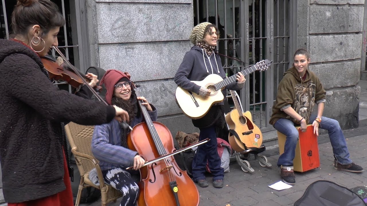 Faneka: "The Devil made me do it" - Busking - YouTube