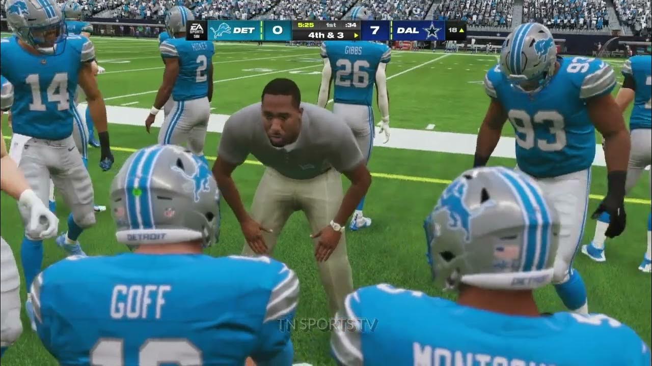 Detroit Lions vs Dallas Cowboys | Full Game | NFL Week 6 10/13/24 | Madden NFL 25 - YouTube