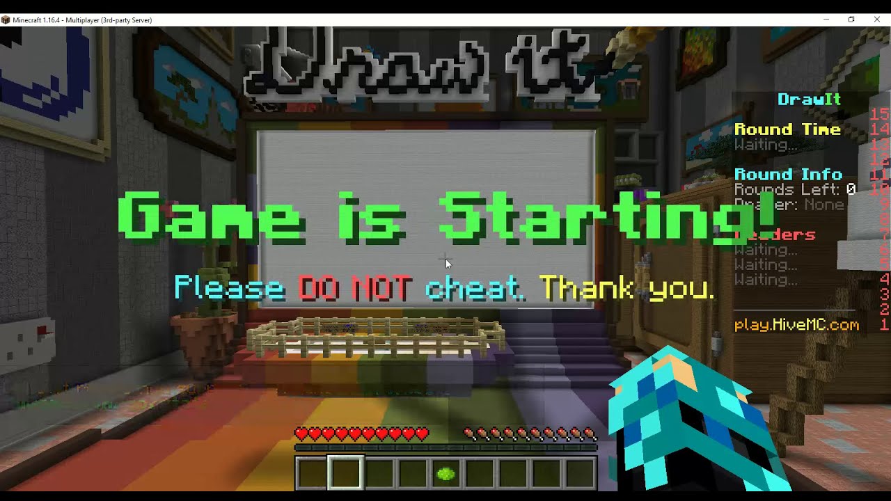 Playing Draw It on Minecraft Java! (HIVE.MC) - YouTube